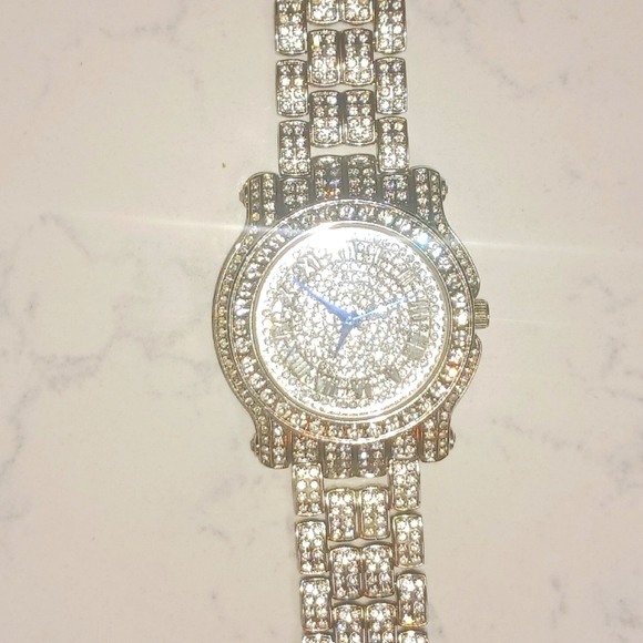 Ice | Accessories | Techno Pavemens Icy Diamond Watch With Roman Dial ...